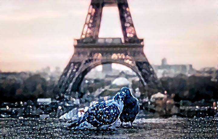 Crystalised pigeons in Paris - Deep dreams - Digital Art & AI, Animals ...