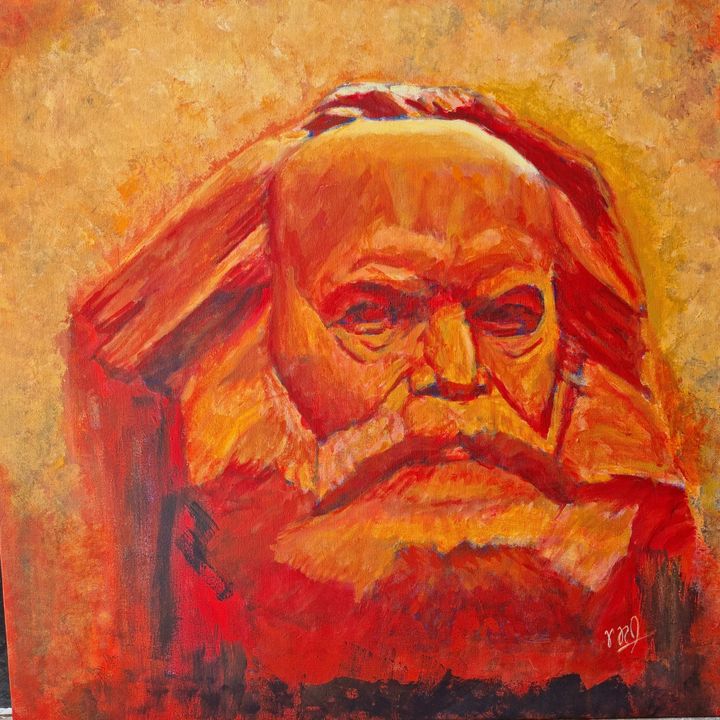 Karl Marx Bust - Ramchandran Viswanathan - Paintings & Prints, People ...