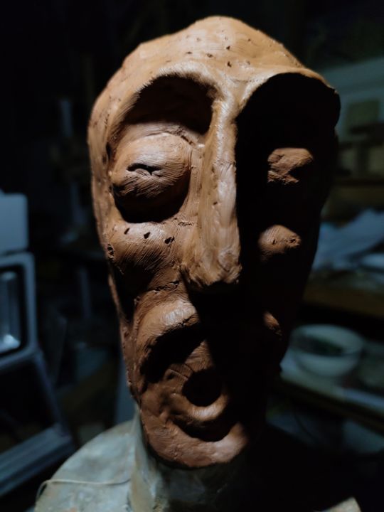 Through shouting - artaffairs RP - Sculptures & Carvings, Abstract, Man ...