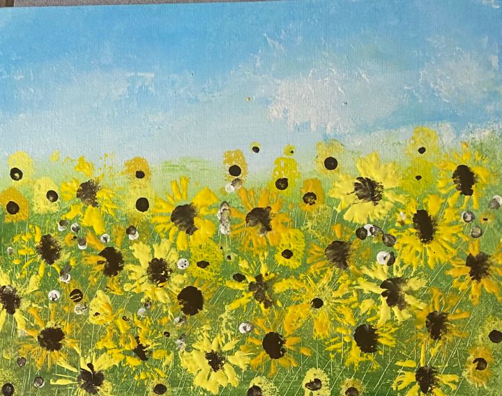 Sunflower Field - Susan Archer - Paintings & Prints, Flowers, Plants ...