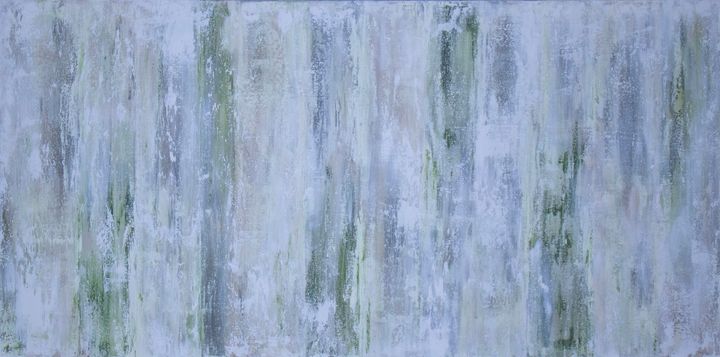 Green lines - Delfi Painting - Paintings & Prints, Abstract, Color - ArtPal