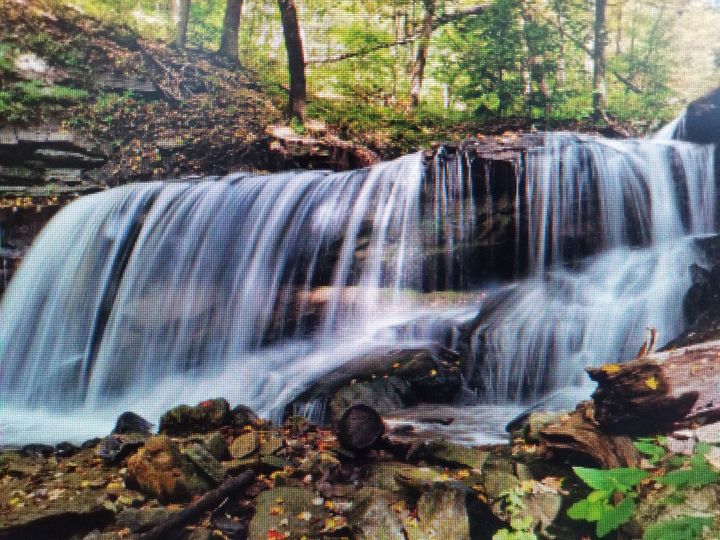 3 foot waterfall - Mario - Paintings & Prints, Landscapes & Nature ...