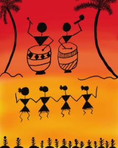 PENCIL WARLI ART - ARTWORK_BY_MINI - Digital Art & AI, Ethnic, Cultural ...