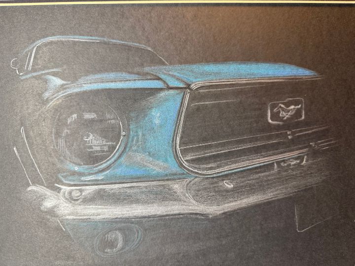 Mustang - Vintage motor city muscle - Drawings & Illustration, Vehicles ...