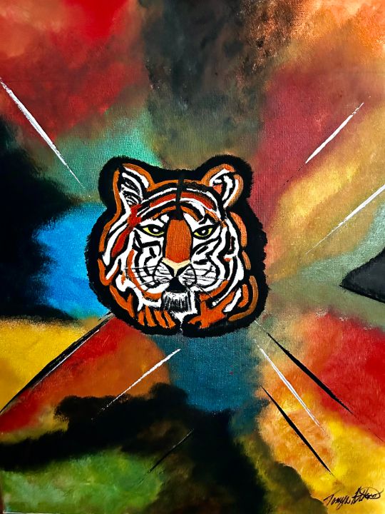 Tiger's Gaze - Atkins Aesthetics ( By Tonya Atkins) - Paintings & Prints, Animals, Birds, & Fish ...