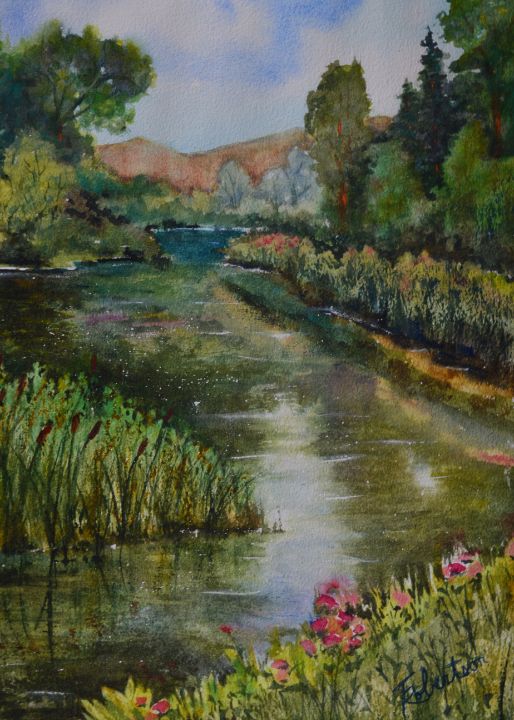 Blush of Milk Weed on Quiet Waters - Terri Robertson Fine Art ...