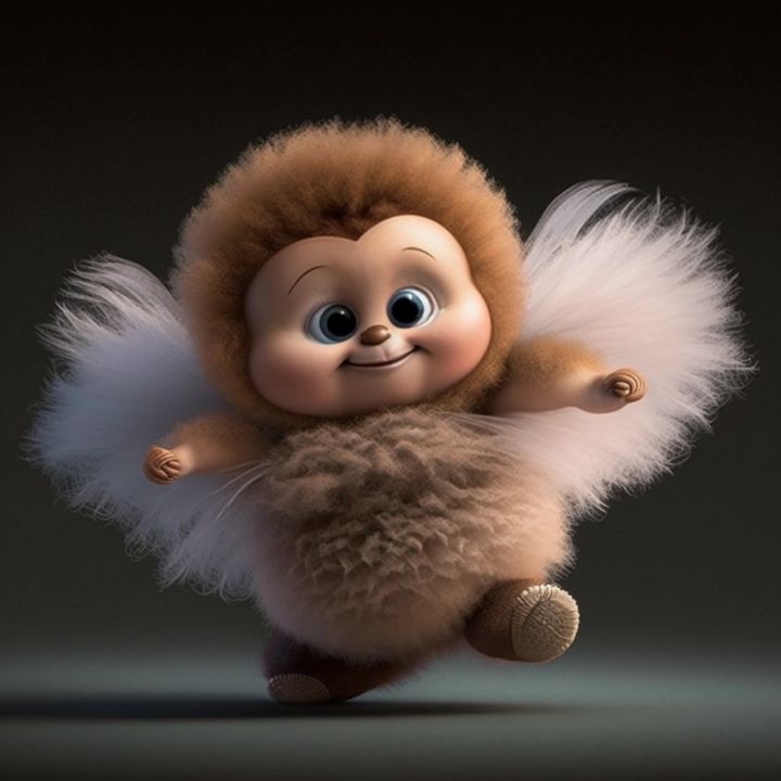 Dancing furry fly - LAS - Digital Art & AI, Childrens Art, Toys - ArtPal