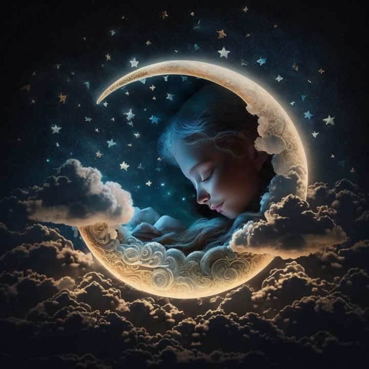 Goodnight girl - LAS - Digital Art & AI, Childrens Art, Nursery Rhymes ...