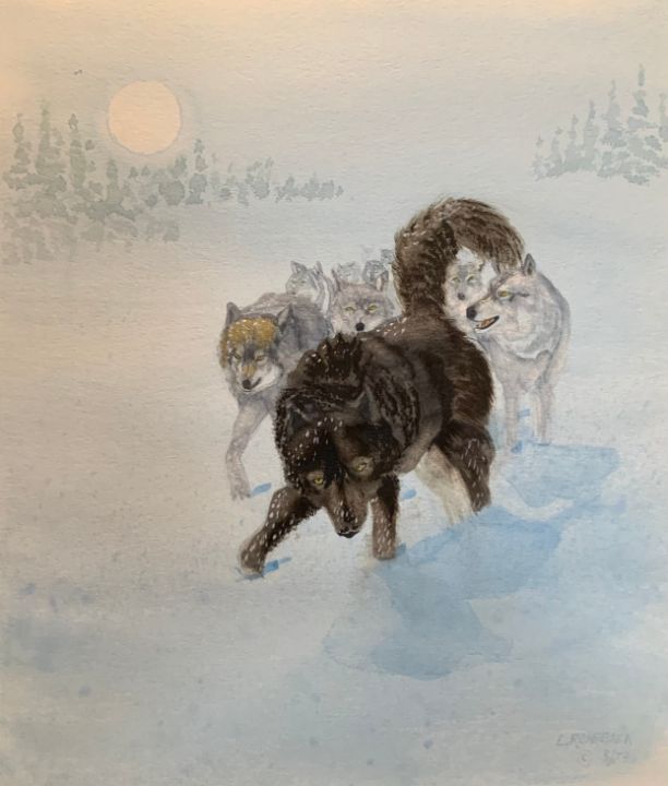 Confrontation - ArtbyRohrback - Paintings & Prints, Animals, Birds ...