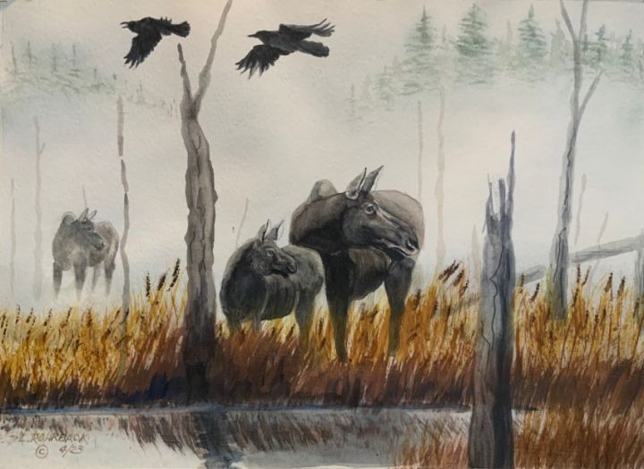 Your Father is Coming - ArtbyRohrback - Paintings & Prints, Animals ...