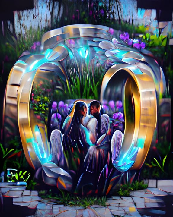 Union in the Garden - Lady Luna Star - Paintings & Prints, Religion ...