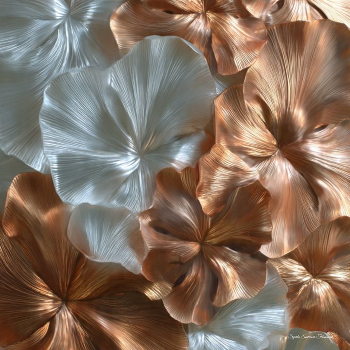 Copper Bloom Horizon - Empire Designs - Digital Art & AI, Abstract ...