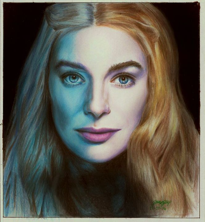 Cersei Lannister - Mystique Portraits - Drawings & Illustration, People ...