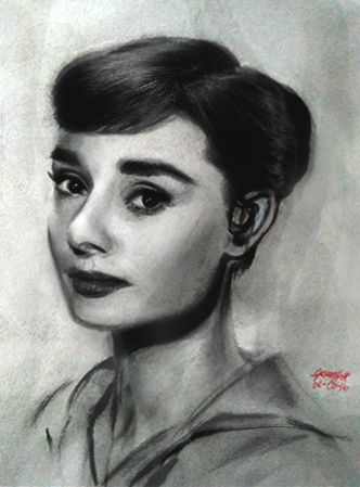 Audrey Hepburn - Mystique Portraits - Drawings & Illustration, People ...