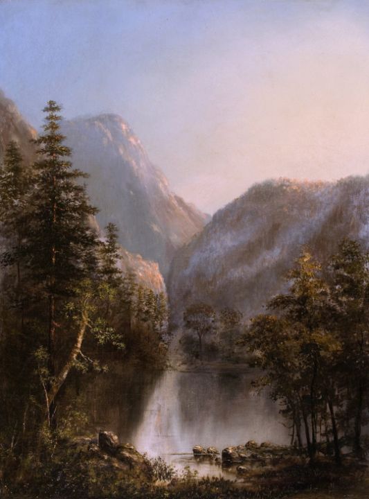 A Lake in the Mountains, American Sc - Art_Collection_LP - Paintings ...