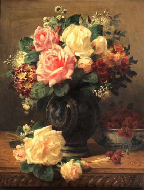 Still Life with Roses, Jean-Baptiste - Art_Collection_LP - Paintings ...