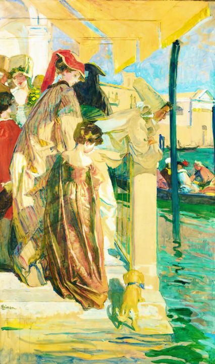 Carnival in Venice, Lucien Simon - Art_Collection_LP - Paintings ...