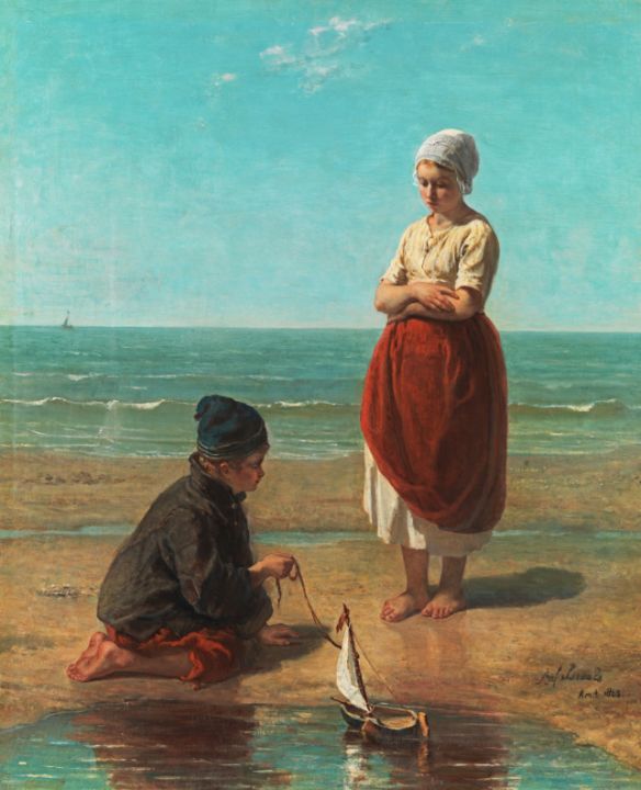 Children of the sea, Jozef Israels - Art_Collection_LP - Paintings ...