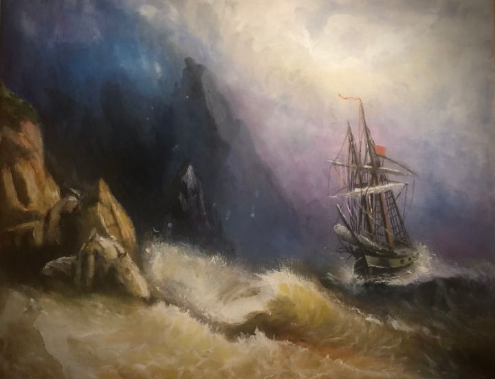 Storm - Ivan Kravtsiv - Paintings & Prints, Landscapes & Nature ...