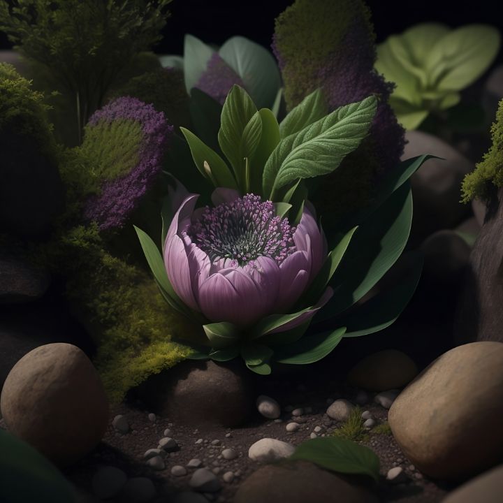 Subterranean World of Peculiar Plant - Monad Nomad - Digital Art & AI ...