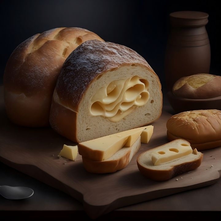 Bread and Cheese - Monad Nomad - Digital Art & AI, Food & Beverage ...