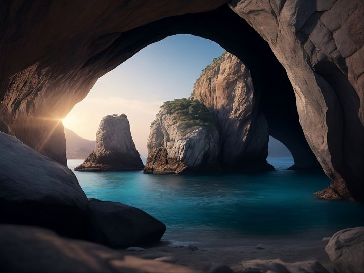 Hidden Cove - Monad Nomad - Digital Art & AI, Landscapes & Nature ...