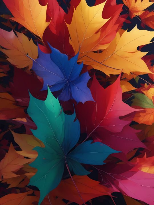 Leaves Rustling in the Wind - Monad Nomad - Digital Art & AI, Flowers ...