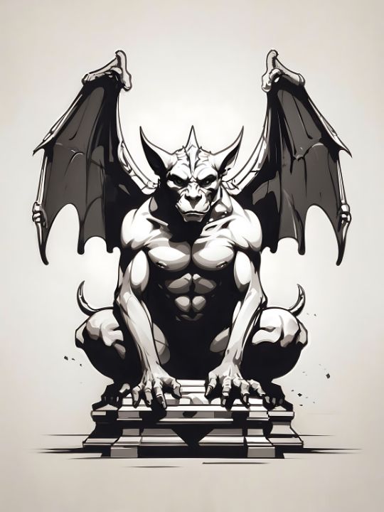 Gargoyle - Monad Nomad - Digital Art & AI, Fantasy & Mythology ...
