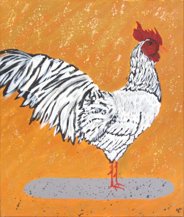 Rooster at the End of the Universe - Sharon Paley - Paintings & Prints ...