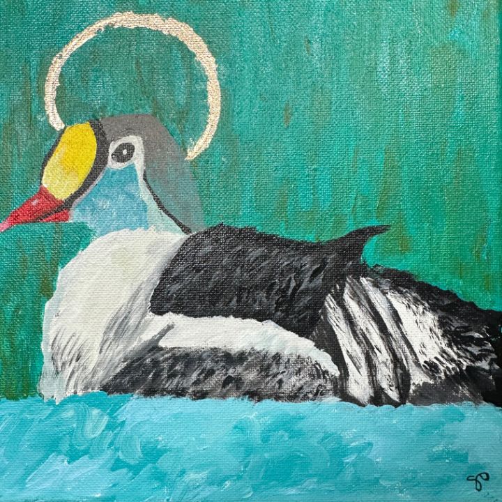 King Eider - Sharon Paley - Paintings & Prints, Animals, Birds, & Fish ...