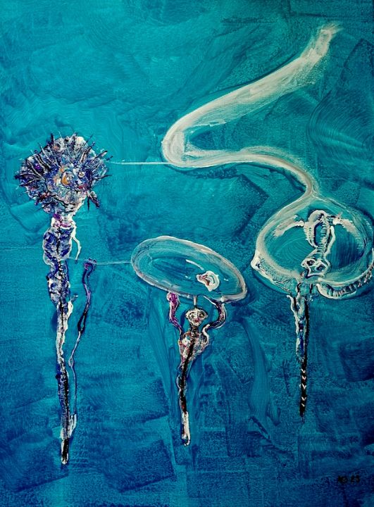 Dematerialization II. - Energie duší - Paintings & Prints, Abstract ...