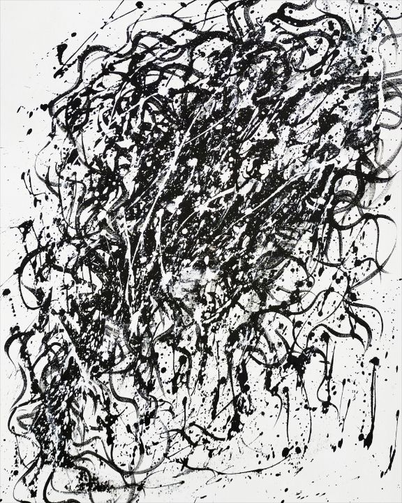 Beyond Black Strokes - Arindam Paul - Paintings & Prints, Abstract, Other Abstract - ArtPal