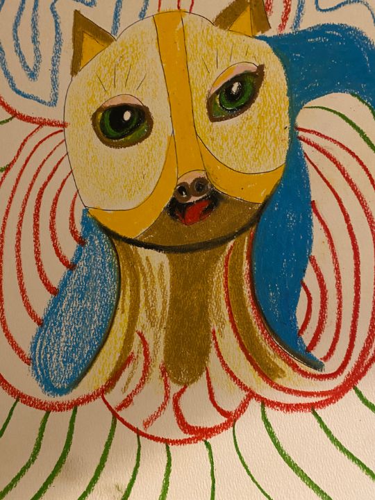 Girly girl cat - Gail Marie’s art - Drawings & Illustration, Childrens ...