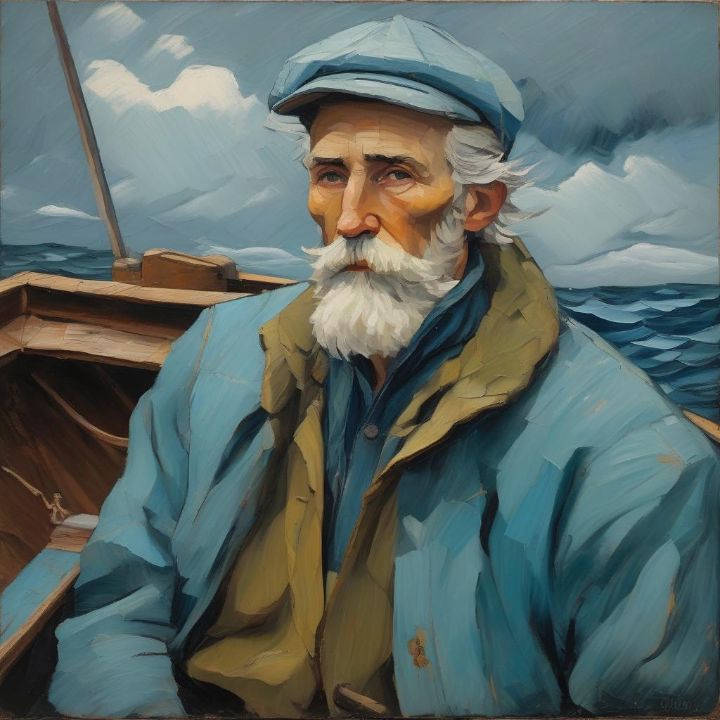 Old man at sea - Gail Marie’s art - Digital Art & AI, Landscapes ...