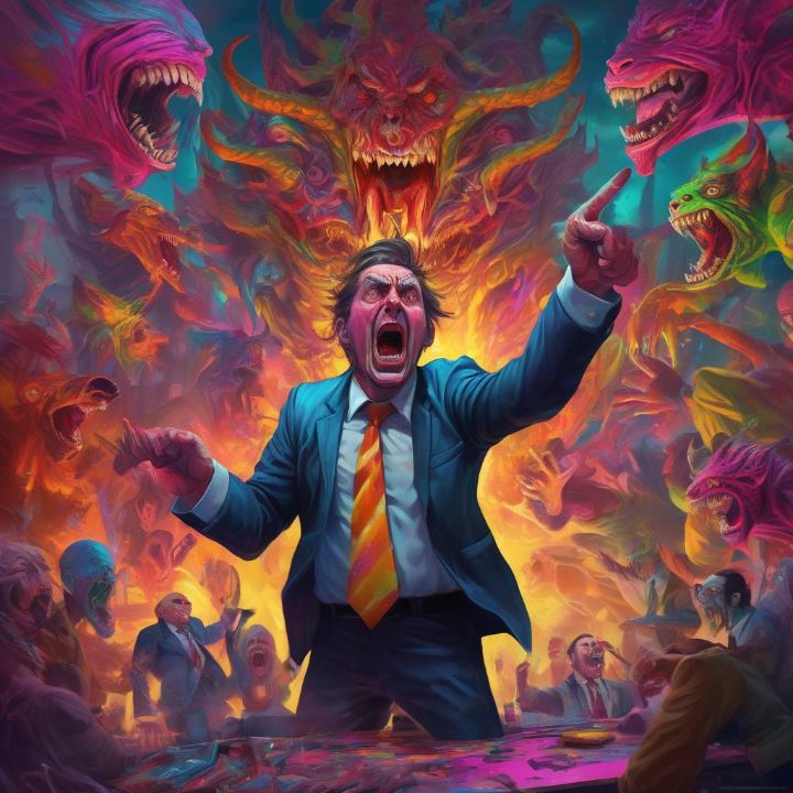 Wild crazy boss - Gail Marie’s art - Digital Art & AI, Humor & Satire ...