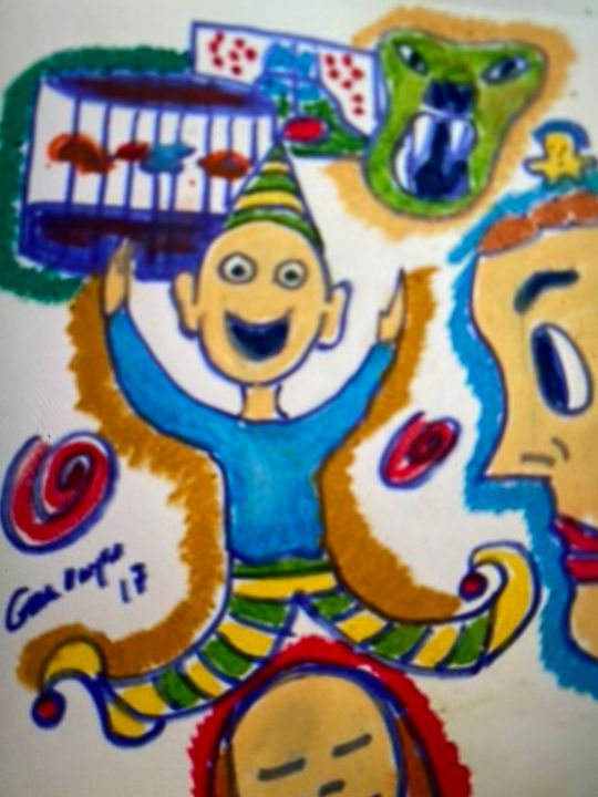 Jumping Johnny - Gail Marie’s art - Drawings & Illustration, Childrens ...