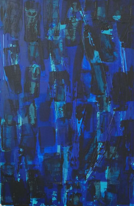 Ocaso - Azul - Paintings & Prints, Abstract, Other Abstract - ArtPal