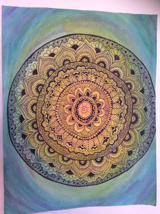 Rainbow Mandala - Sarisa Mendal - Paintings & Prints, Landscapes ...