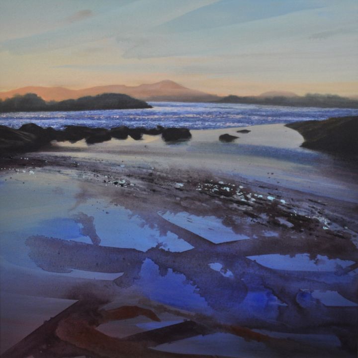 EVENING SHIMMER, ORCHARDTON BAY - KEVAN MCGINTY - Paintings & Prints ...