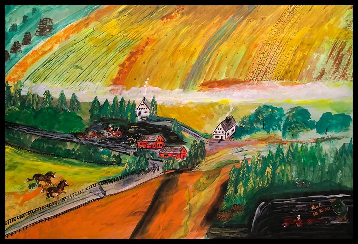 In the Heart of it all - Roberts Art - Paintings & Prints, Buildings ...