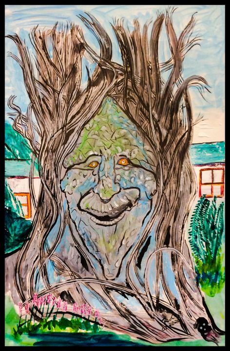 One happy Tree - Roberts Art - Paintings & Prints, Abstract, Landscape ...