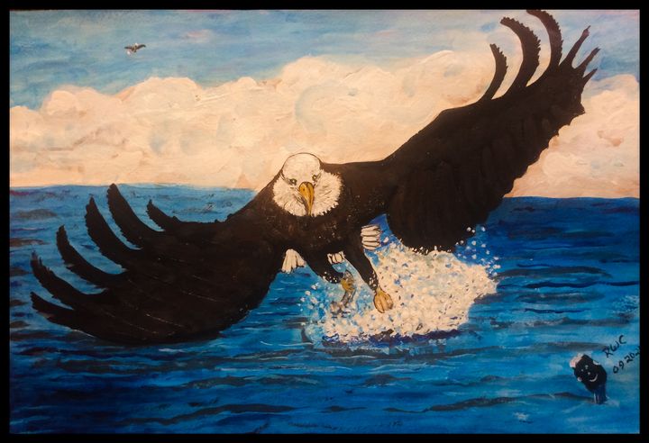 Great Spirit Fishing - Roberts Art - Paintings & Prints, Animals, Birds ...