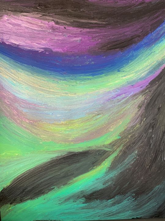 Night Waves - Uylaki Paintings - Paintings & Prints, Abstract ...