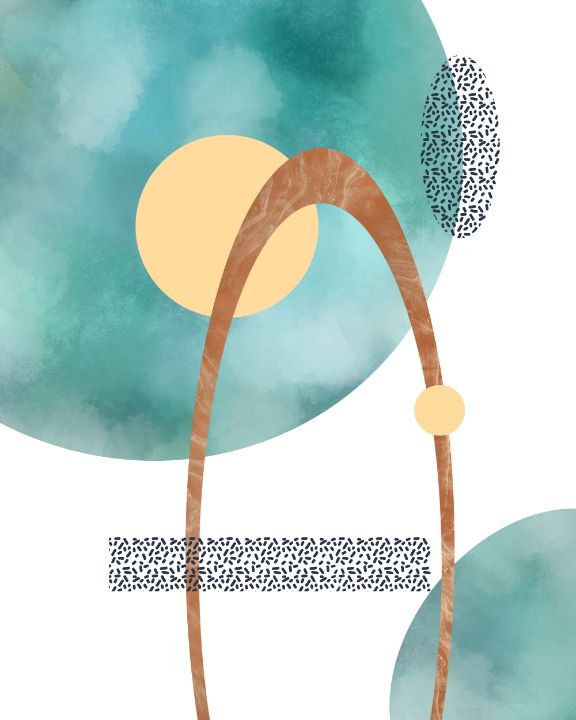 Abstract Geometric piece - Fairylight Designs - Paintings & Prints ...