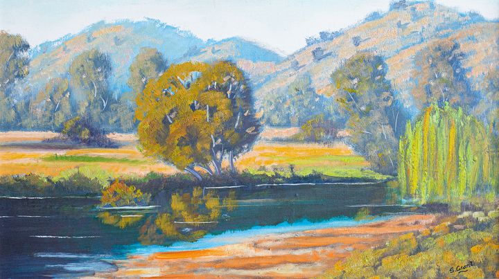 On the banks - stuart grant - Paintings & Prints, Landscapes & Nature ...