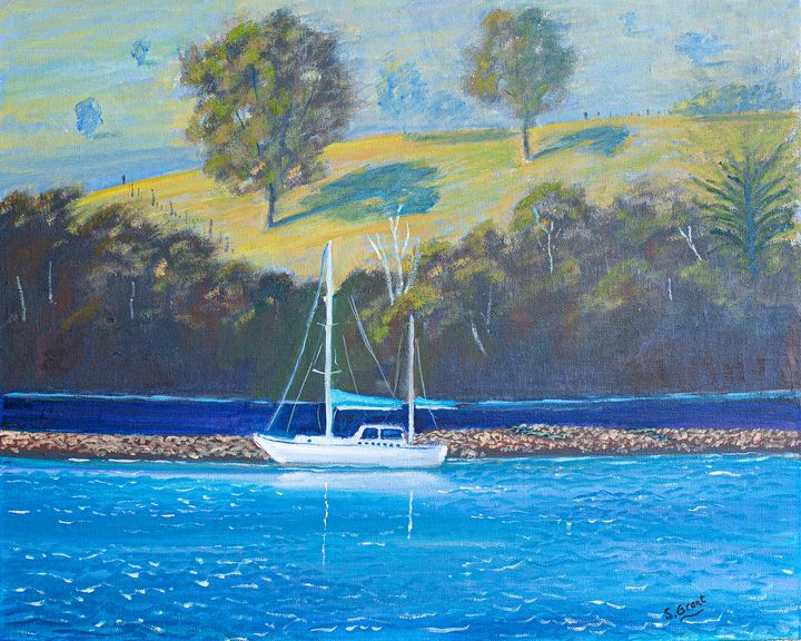 Southport Lagoon - stuart grant - Paintings & Prints, Landscapes ...