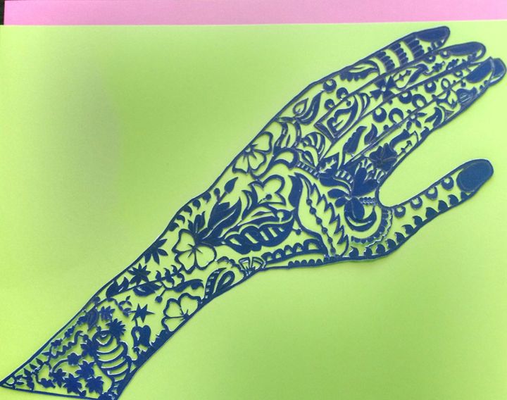 Helping Hand - Blue Katz - Crafts & Other Art, Other Crafts & Art - ArtPal