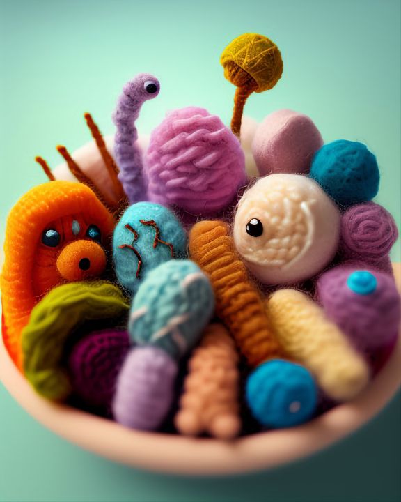 Fuzzy Monster Soup - JoeBSlayerArt - Digital Art & AI, Abstract, Man ...