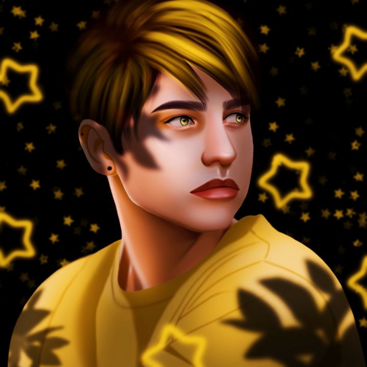 Colby Brock Yellow Stars - Jack Thomas - Digital Art & AI, People ...