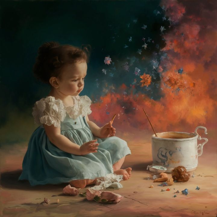 Léa - Paintings & Prints, Drawings & Illustration